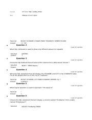 Module 2 Unit 1 Quiz Docx Course CIT 171 SQL I 4182 45VA Test Module