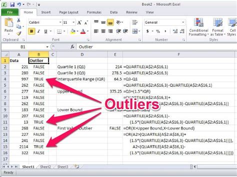 How To Use The Outliers Function In Excel Techwalla Excel