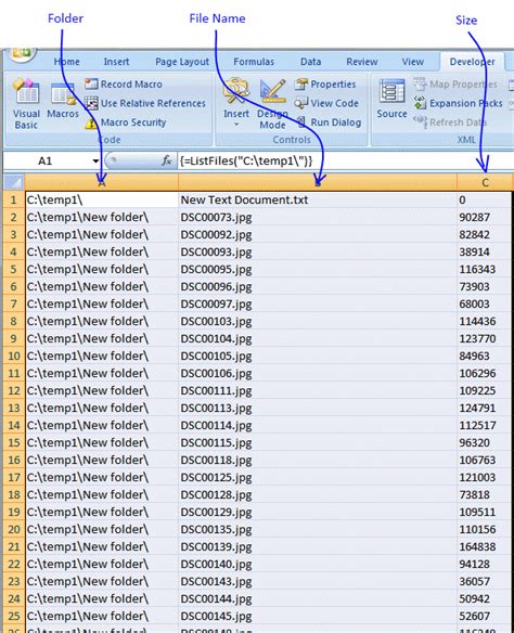 List Files In A Folder And Subfolders Udf