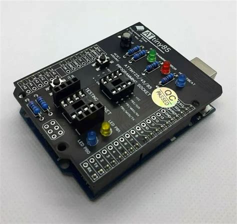 attiny programming shield for arduino arduino project