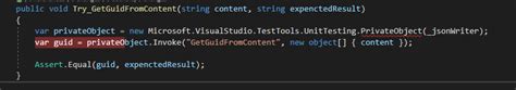 C Use PrivateObject In Net 5 From Nugget MSTest TestFramework