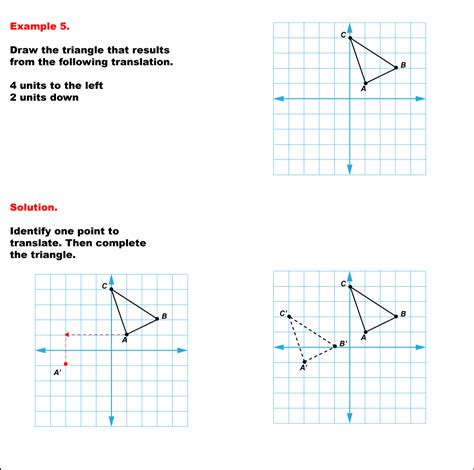 math example geometric transformation translating triangles example 5 media4math