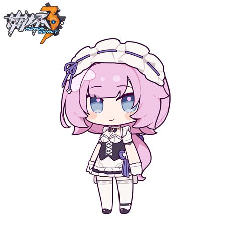eta elysia honkai impact honkai series honkai impact 3rd 1girl apron black footwear