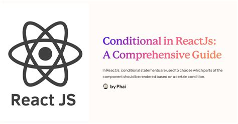Conditional In Reactjs A Comprehensive Guide