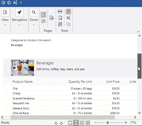 view reports flexreport for winforms componentone