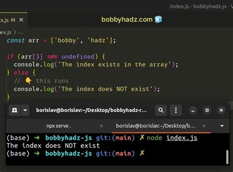 how to check if an array index exists in javascript bobbyhadz