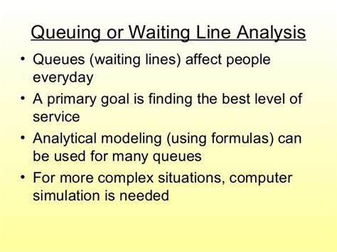 queuing model
