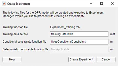 Export Model From Regression Learner To Experiment Manager