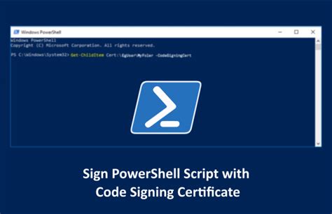 how to sign powershell script using code signing certificate