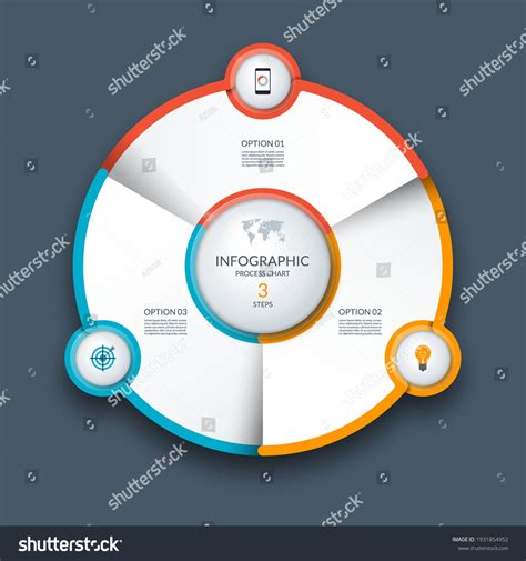 Infographic Circle Process Chart Cycle Diagram Royalty Free Stock