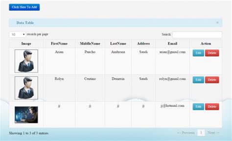 simple add edit delete in php free source code tutorials and articles images