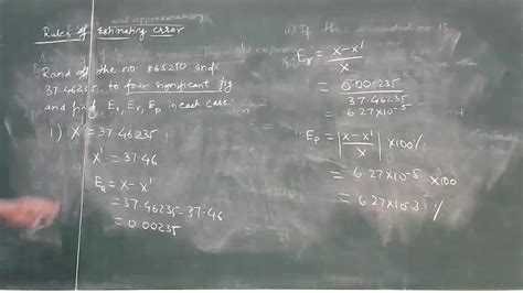 errors and approximation in numerical computation youtube