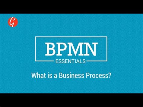 BPMN Essentials What Is A Business Process BPMN 2 0 YouTube