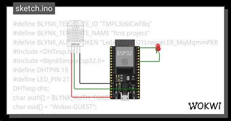 Dhtblynk Wokwi Esp32 Stm32 Arduino Simulator