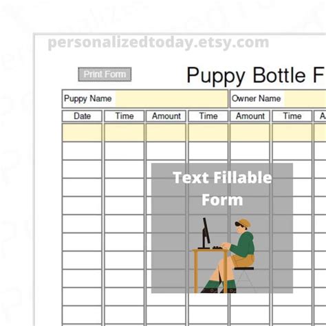 Free Printable Puppy Feeding Chart