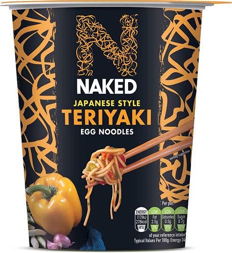 NAKED Noodle Vegetarian Japanese Style Teriyaki Egg Noodles 78 G
