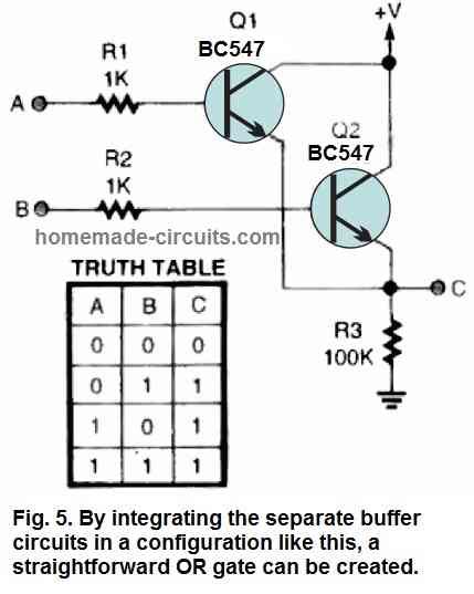 how to make logic gates using transistors homemade circuit projects