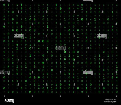 Binary Code Stream Background Data Vector Design Stock Vector Image