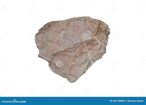 Raw Of Chert And Shale Rock Isolated On A White Background Stock Photo