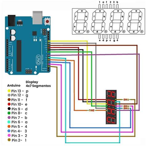 Bolsa Laboratorio Componer Display De 7 Segmentos 4 Digitos Arduino