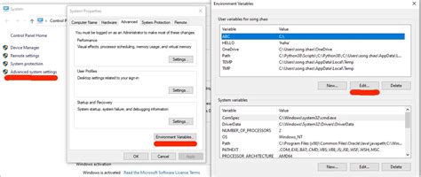 set environment variable shell windows Информационный сайт о windows 10