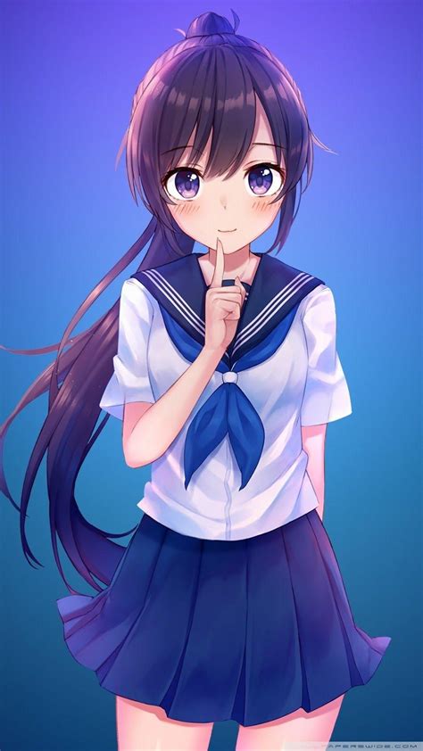 Cool Anime Girl Iphone Wallpapers Top Free Cool Anime Girl Iphone Backgrounds Wallpaperaccess