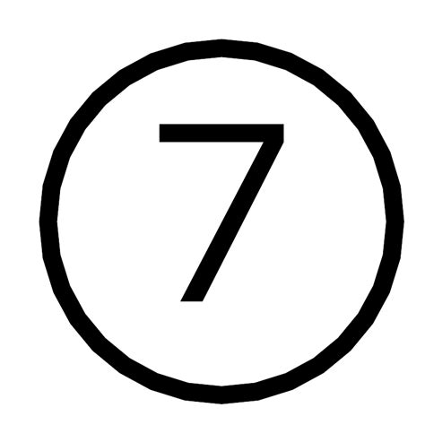 Number Circle 7 Vector SVG Icon SVG Repo