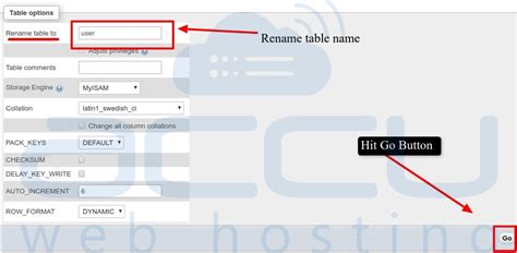 How To Rename Mysql Database Table From Phpmyadmin Mysql Accuweb