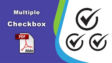 How To Make Multiple Checkmark Boxes In Pdf Prepare Form Using Adobe