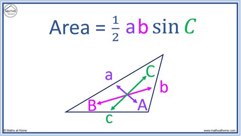 how to find the area of a triangle using the sine rule