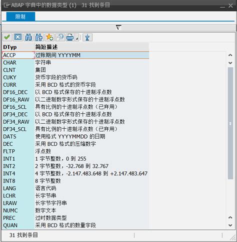 sap abap——数据类型（一）【数据类型概要及分类】 clnt 类型 csdn博客