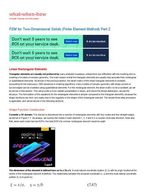 fem for two dimensional solids finite element method part 2 pdf finite element method