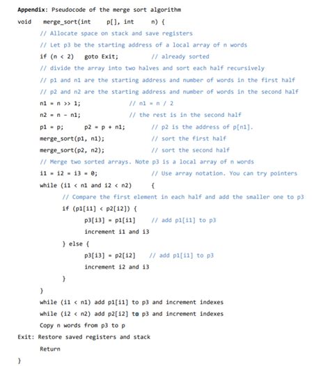 solved c merge sort code mips code please include given mips code implment merge sort lab 5