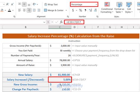 How To Calculate Salary Increase Percentage In Excel ExcelDemy