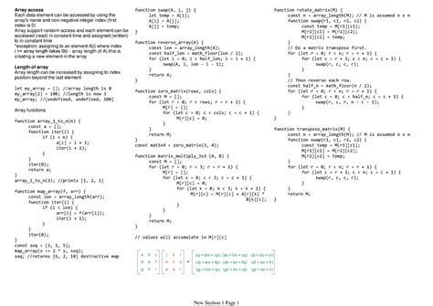 array cheatsheet array access each data element can be accessed by using the array s name and