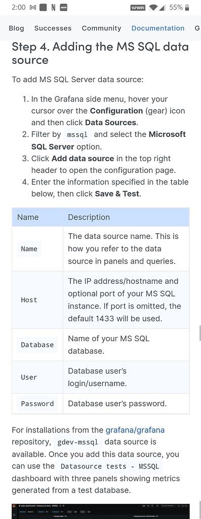 Unable To Add Mssql Datasource Using Aad Credentials Authentication Grafana Labs Community