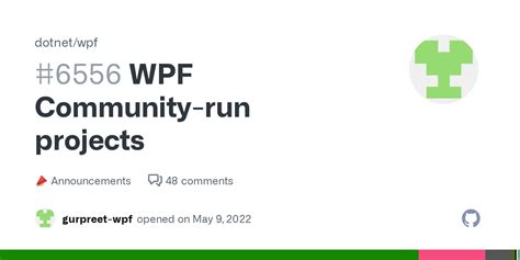 Wpf Community Run Projects Dotnet Wpf Discussion Github