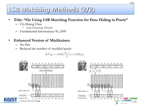 ppt the optimal method for data hiding based on lsb matching using inverted pattern powerpoint