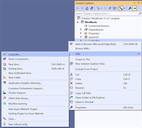 part 2 add a controller to an asp core mvc app microsoft learn