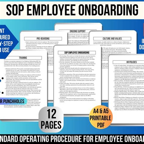 Standard Operating Procedure Employee Onboarding Onboarding SOP Hire