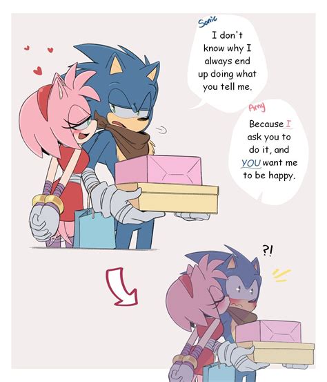 233784 Safe Artist Tiolimond Amy Rose Sonic Sonic The Hedgehog Sonic Hedgehog Mammal Anthro Sega