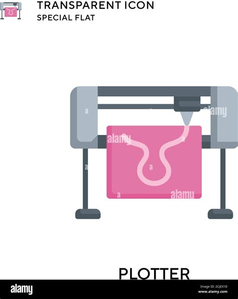 Plotter Vector Icon Flat Style Illustration EPS 10 Vector Stock