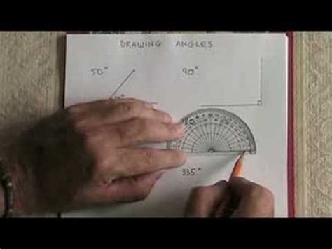 Drawing Angles With A Protractor YouTube