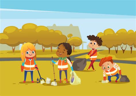 People Picking Up Trash Cartoon Illustrations Royalty Free Vector Graphics And Clip Art Istock