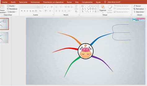 Como hacer un MAPA MENTAL en POWERPOINT fácil y BIEN HECHO