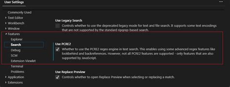 Regex In Visual Studio Code Invalidate Match Fails With Unrecognized