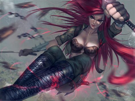 Katarina The Sinister Blade Katarina League Of Legends League Of Legends Games Hd Wallpaper
