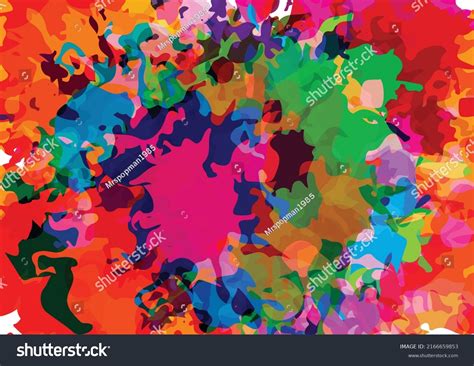 Abstract Vector Splatter Color Background Design Stock Vector Royalty