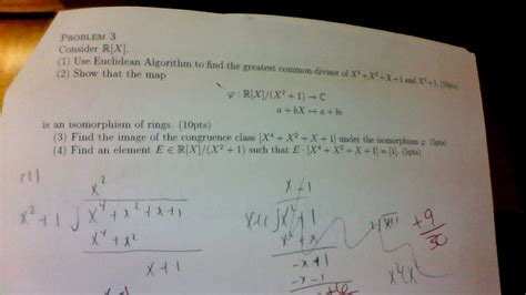 solved consider r[x] 1 use euclidean algorithm to find
