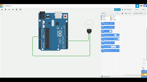 TinkerCAD Tutorial Basic Arduino Coding Using Blocks YouTube
